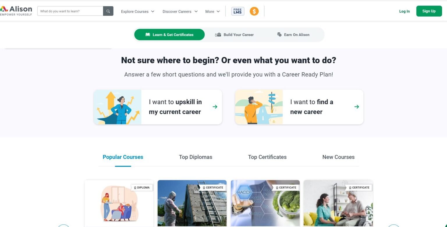 Alison Online Course Review: Unbiased Insights and Ratings - Find the ...