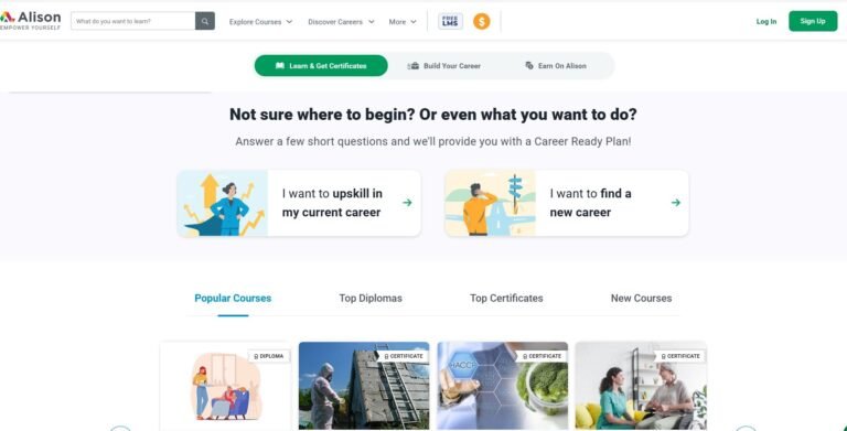 Alison Online Course Review: Unbiased Insights and Ratings - Find the ...